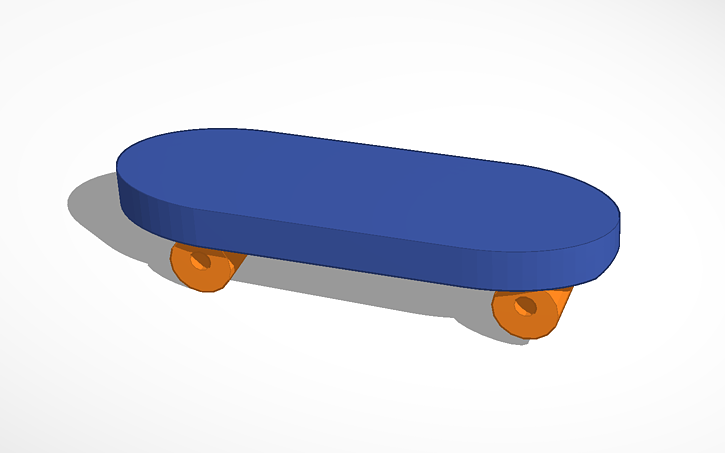 3D design skateboard - Tinkercad