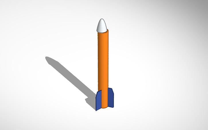 3D design Air Rocket #1 - Tinkercad