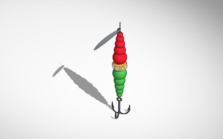 3D design Wedding ring fishing lure - Tinkercad