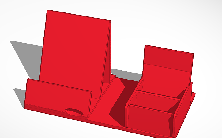 3D design Combo Phone Stand and Firestick Remote Stand - Tinkercad