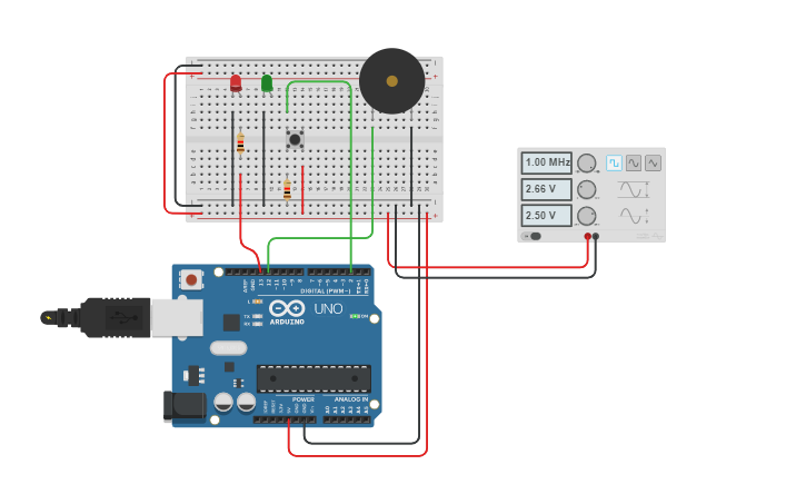 Circuit design Arduíno para o controle do alto-falante - Tinkercad