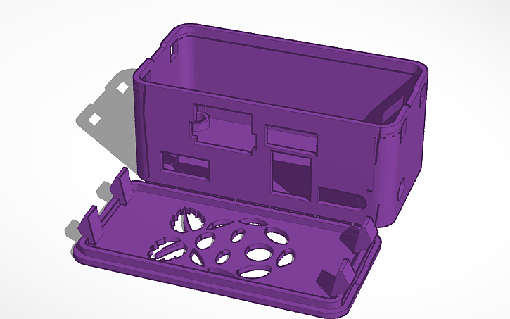 3D design Pi Zero Case - Tinkercad