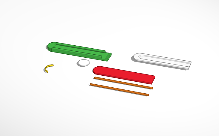 3D design Parts for TTC token holder - Tinkercad