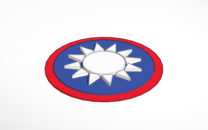 3D design flag roc | Tinkercad