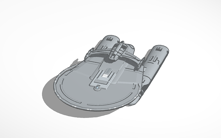 3D design uss resistance nx 22790 resistance class heavy cruiser ...