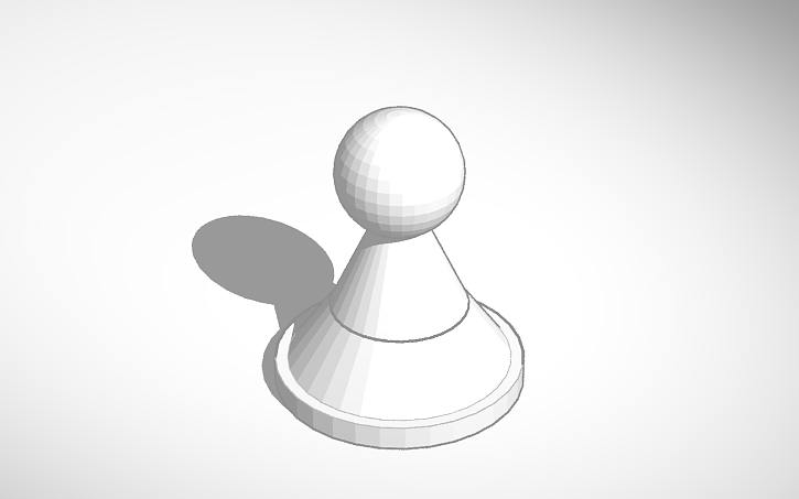 3D design pawn - Tinkercad