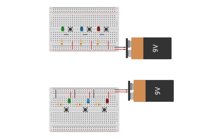 Circuit Design Actividad 2 Semana 2 Practica Circuito 3 Leds Y 3 Pulsadores Tinkercad