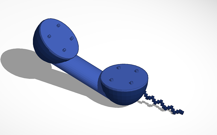 3D design Telephone Receiver | Tinkercad