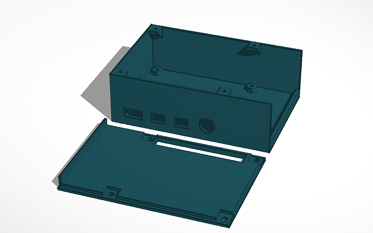 3D design Raspberry Pi 4 Chassi | Tinkercad