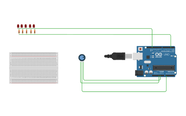 Circuit design the serial monitor. - Tinkercad