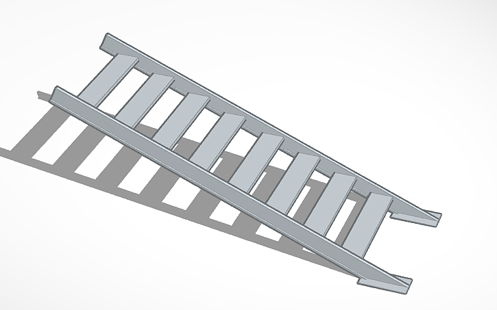 3D design metal staircase | Tinkercad