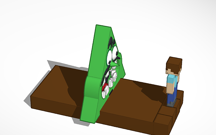 3D design screaming Steve | Tinkercad