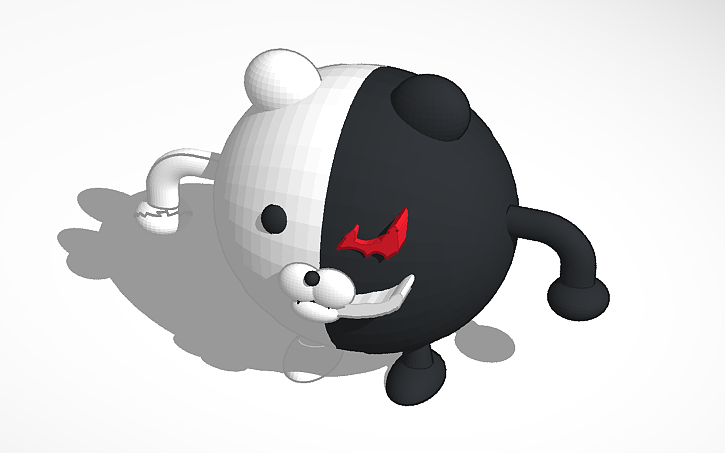 3D design Monokuma ball - Tinkercad