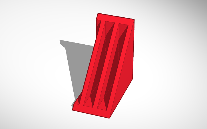 3D design Right CD Holder - Tinkercad