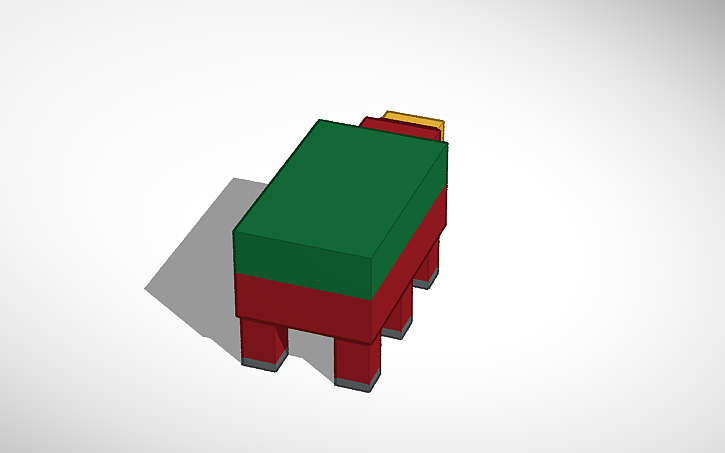 3D design Minecraft sniffer - Tinkercad