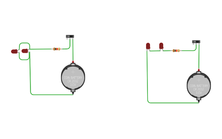 Circuit design series and parallel circuits | Tinkercad