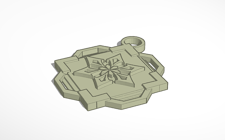 3D design cryo vision/genshin impact | Tinkercad