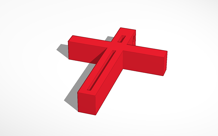 3D design cross - Tinkercad