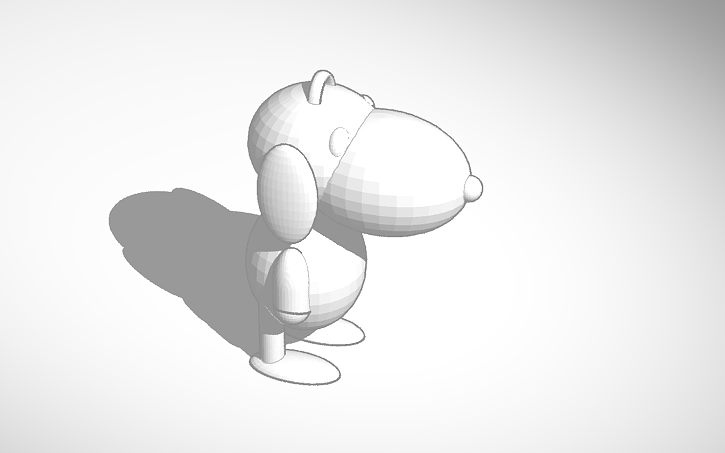 3D design snoopy!!! - Tinkercad