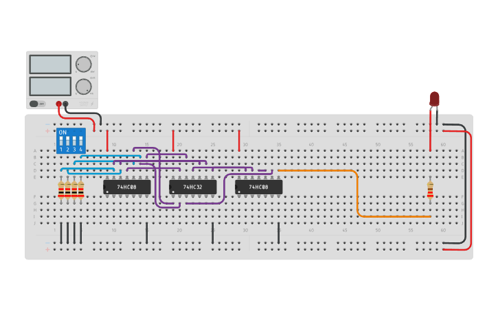 Circuit design Experiment 4 - Scenario 3 - Tinkercad
