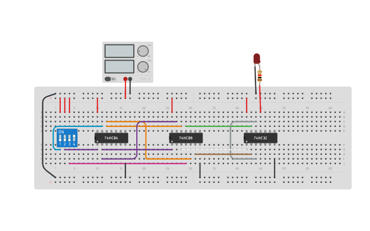 Circuit Design Implementing In Sop Form Tinkercad