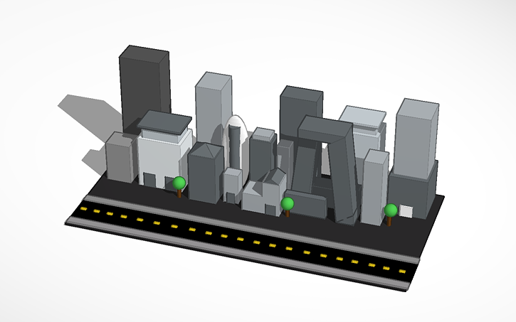 3D design City - Tinkercad