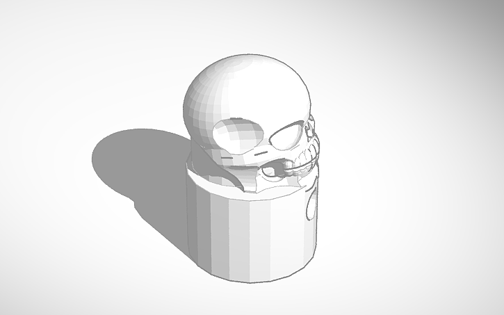 3D design Key Holder with skull - Tinkercad