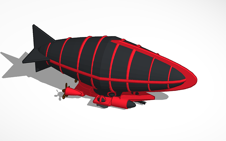 3D design blimp | Tinkercad