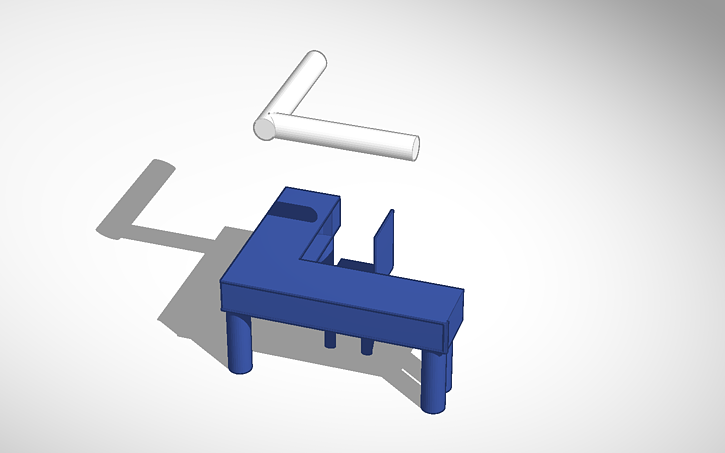 3D design PVC Pipe Desk | Tinkercad