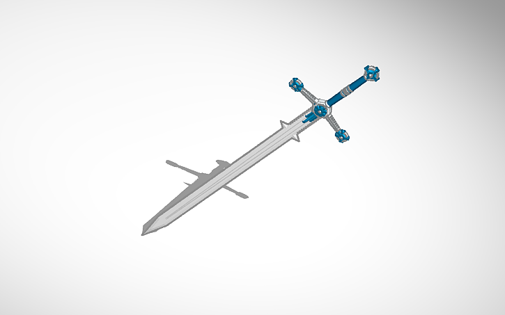 3D design Fantasy Sword - Sky Render - Tinkercad