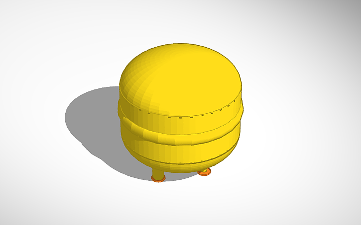 3D design Pressure vessel - Tinkercad
