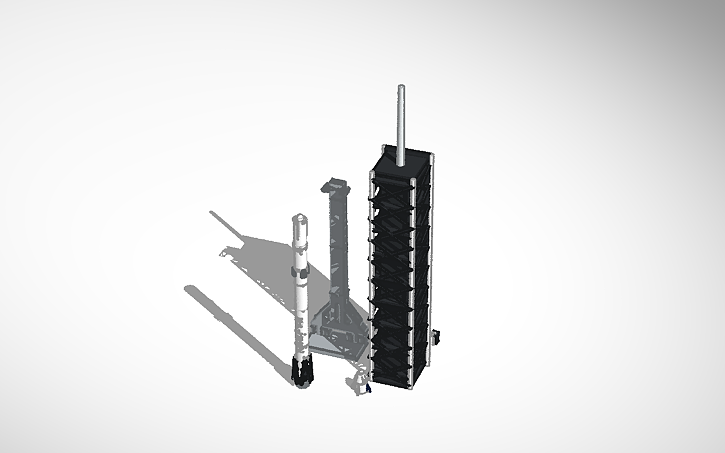 3D design spaceX falcon 9 - Tinkercad