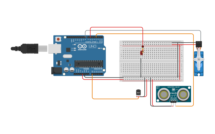 Circuit design Jaime Pérez 2 SENSORES TEMPERATURA Y DISTANCIA (ARDUINO ...