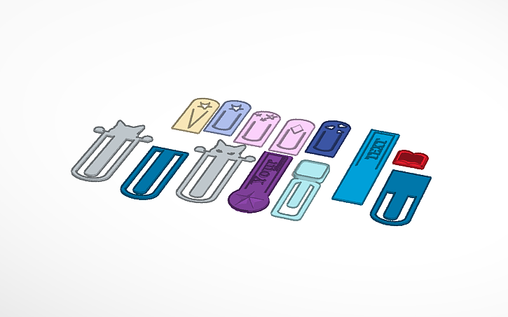 3D design Bookmark - Tinkercad