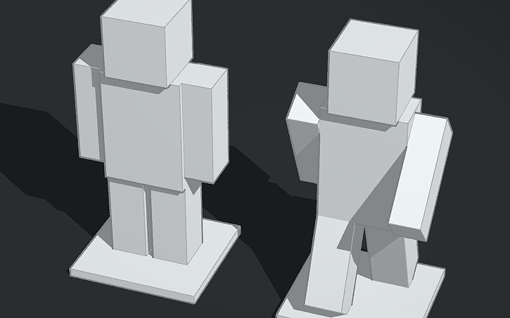 3D design minecraft person - Tinkercad
