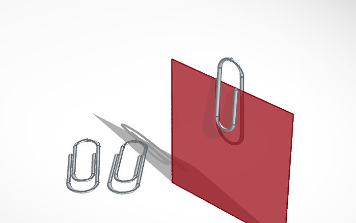 3D design PAPER CLIP - Tinkercad