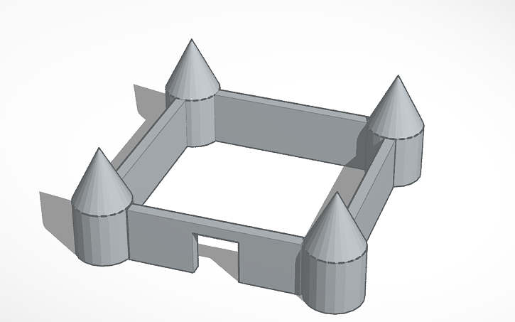 3D design Castle - Tinkercad