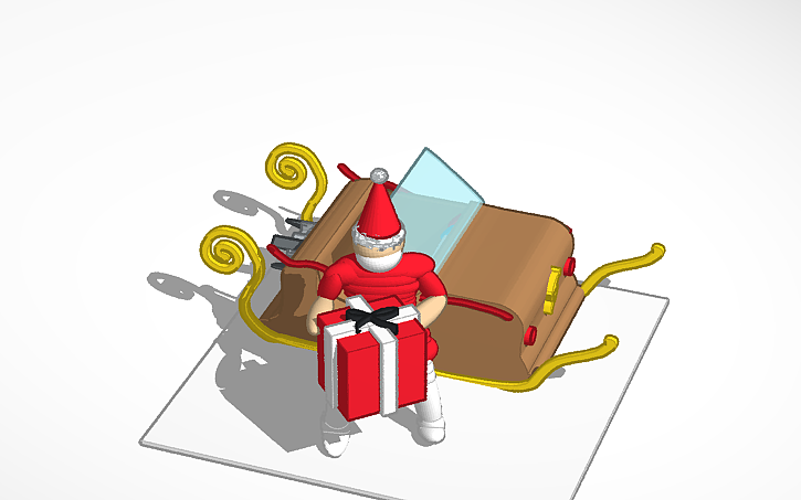 3D design Santa express - Tinkercad