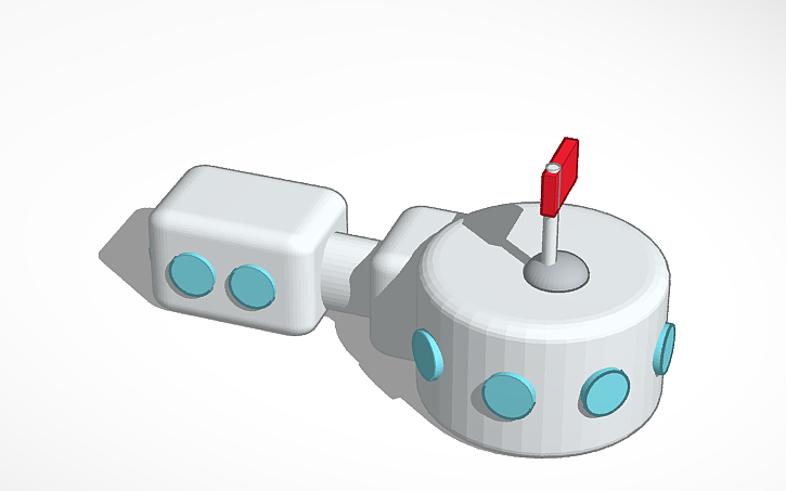 3D design (Simple) Martian Base - Tinkercad