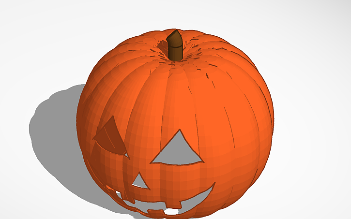 3D design Jack-O-Lantern Helmet - Tinkercad