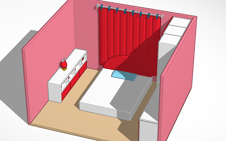 3D design Room Decorate - Tinkercad
