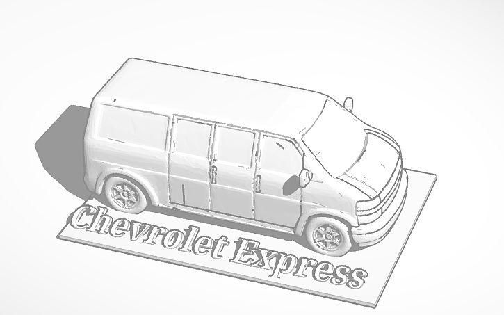 3D design chevrolet express - Tinkercad