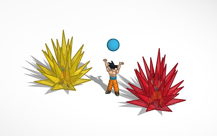 3D design goku | Tinkercad