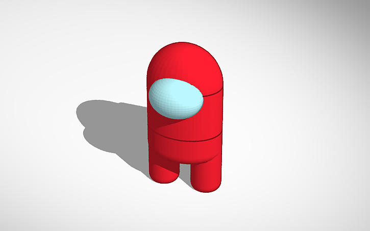 3D design Among Us Character - Tinkercad