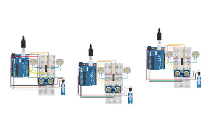 Circuit Design Obstacle Avoid Tinkercad