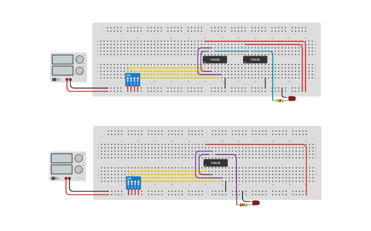 Circuit Design Parity Checker Tinkercad
