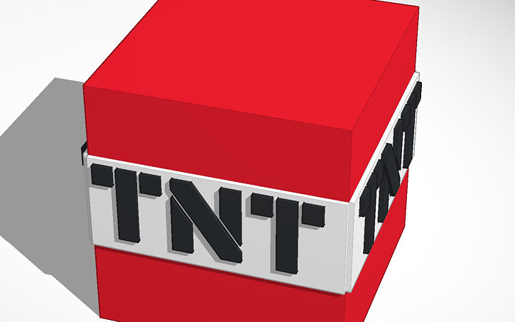 3D design Minecraft TNT | Tinkercad