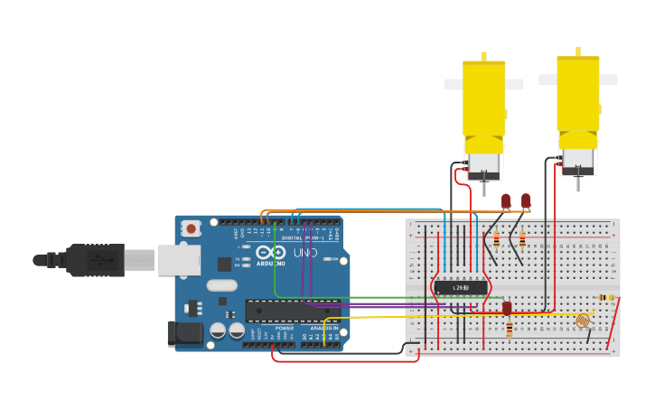 Circuit design foto resistencia | Tinkercad