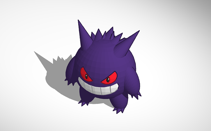 3D design Gengar - Tinkercad