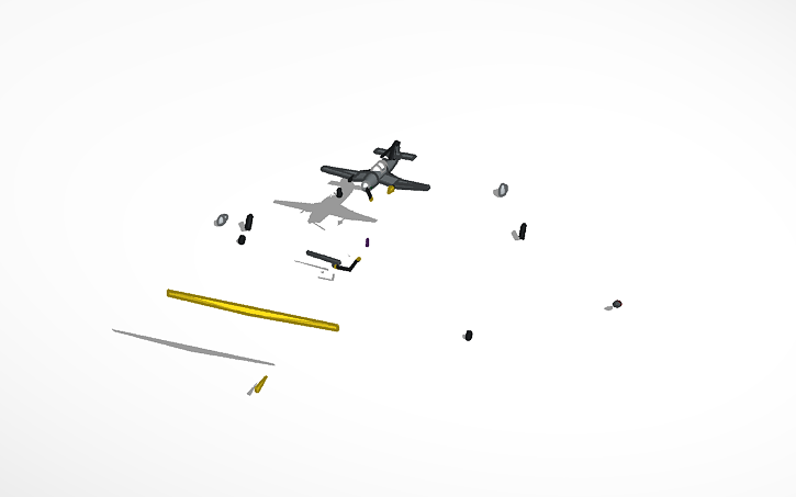 3D design Ju 89 Props to WW2 Engineer | Tinkercad